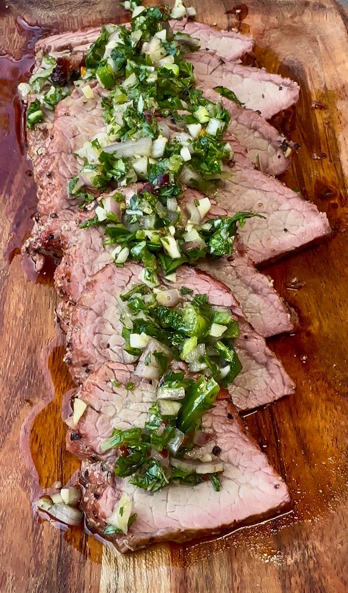 Tri-Tip Topped with Chimichurri - Masterbuilt