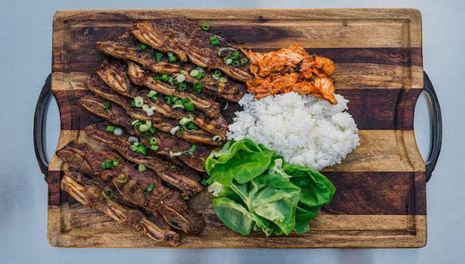 Korean Short Ribs Served Over White Rice Recipe - Masterbuilt